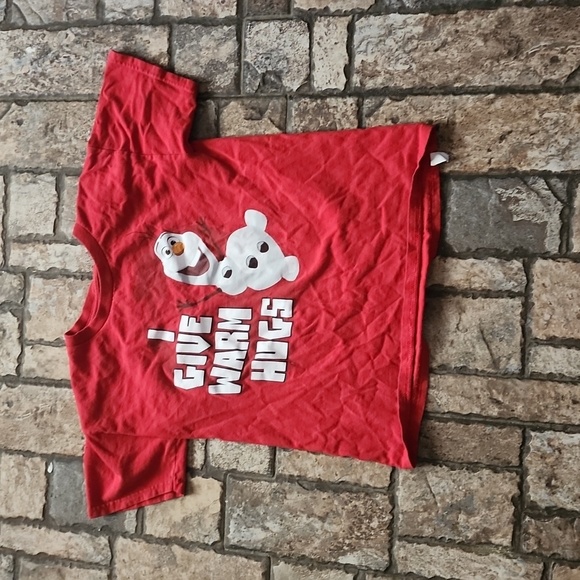 Disney | Shirts & Tops | Disney Frozen Olaf I Give Warm Hugs Boys Shirt ...